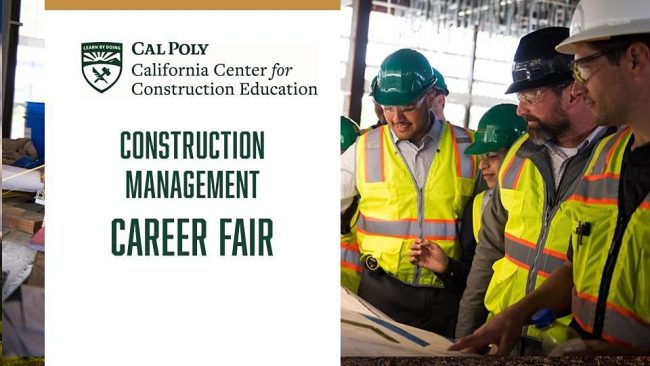 Cal Poly Construction Management Winter Career Fair – Virtual